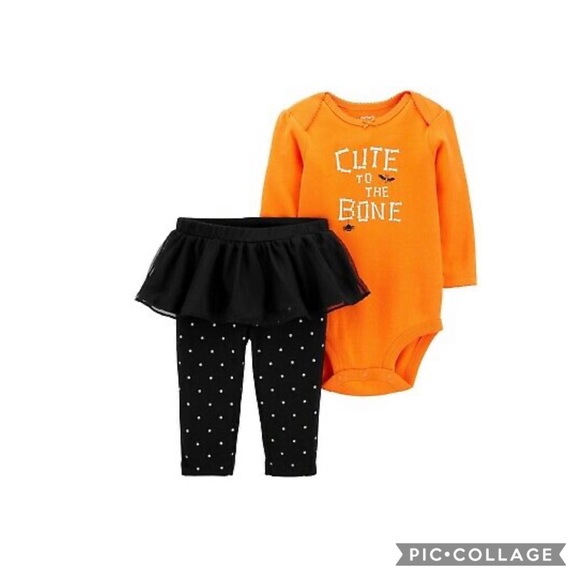 Carter's | Shirts & Tops | Nwt 2 Piece Cute To The Bone Tutu Outfit ...